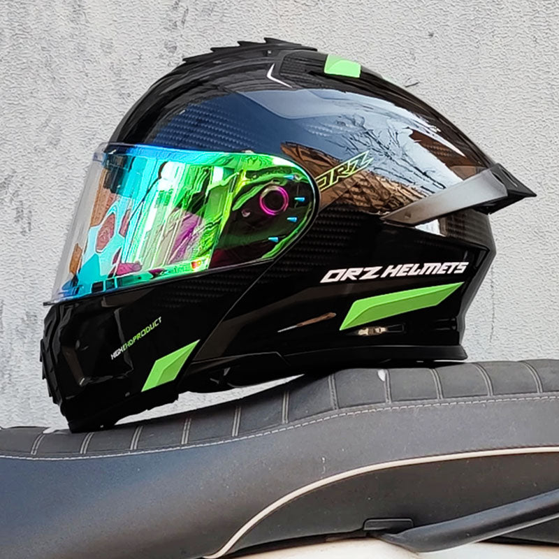 Green motorcycle helmet store